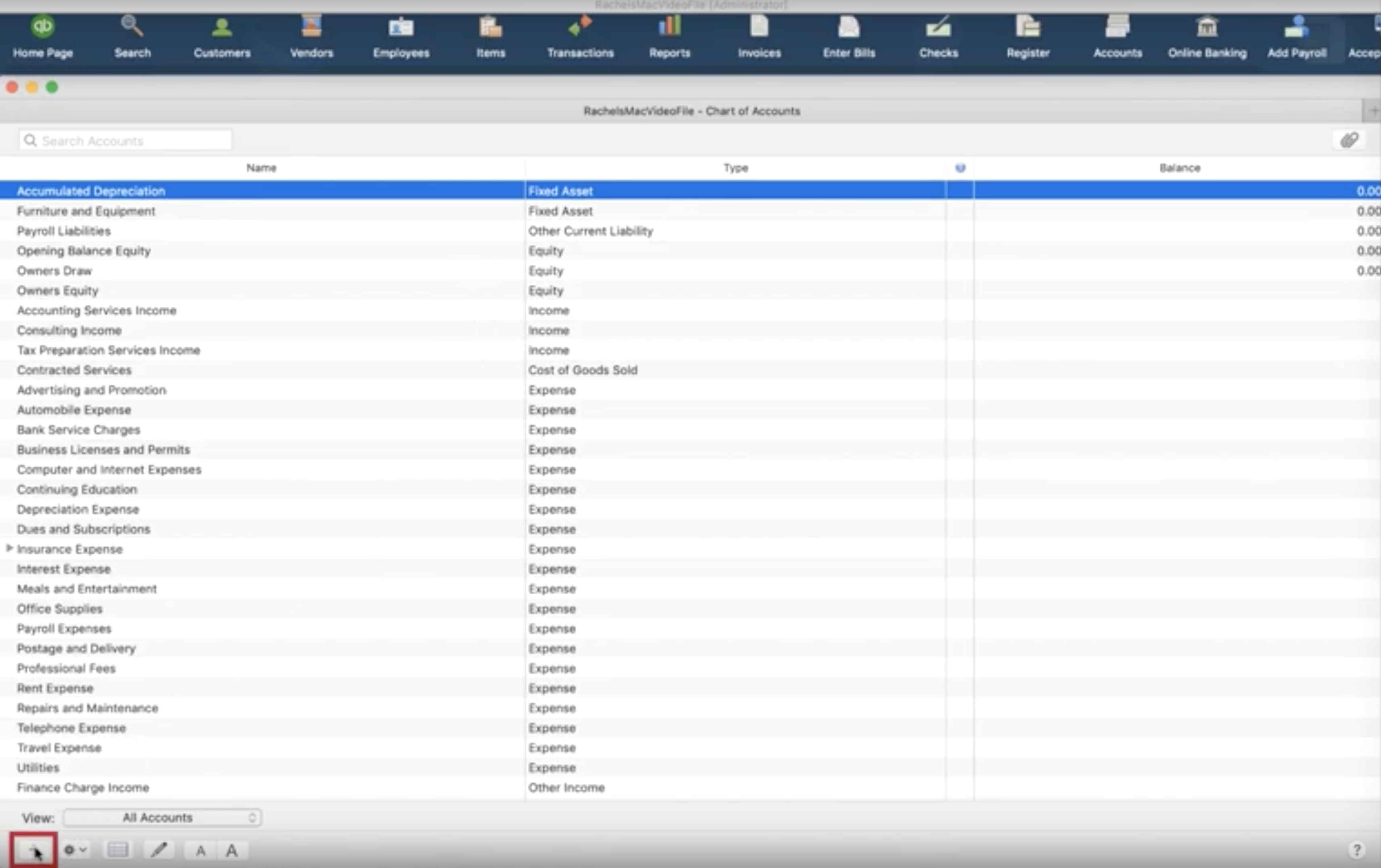 Edit Multiple Chart Of Accounts Quickbooks Chart Examples