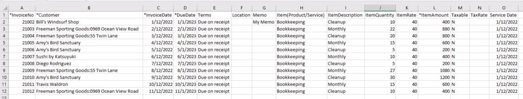 How to Import Invoices into QuickBooks Online - Gentle Frog Bookkeeping ...