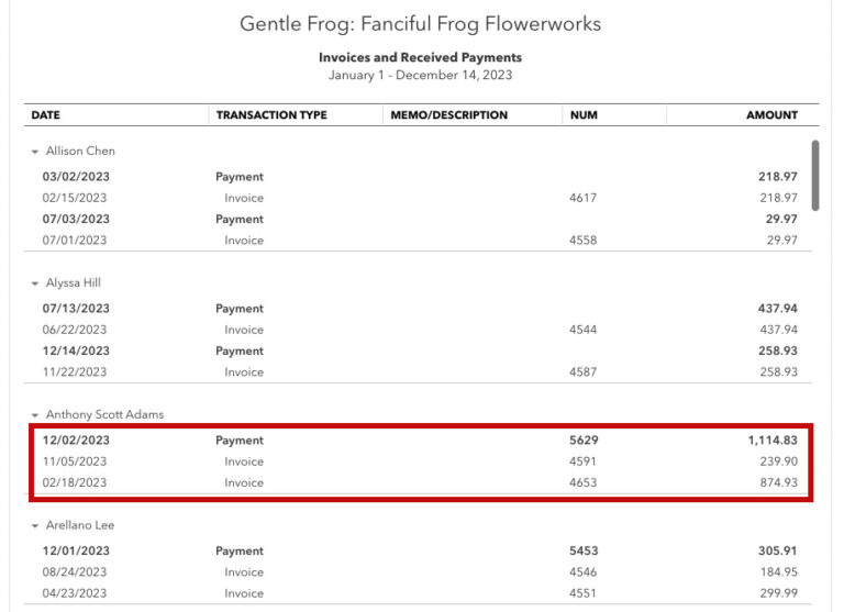 How to Find Payments Linked to Invoices in QuickBooks Online - Gentle ...